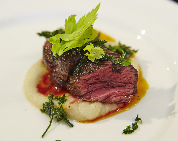 Eye Candy: Bavette Steak, Salt-Roasted Celery Root, Fried Herbs, and ...
